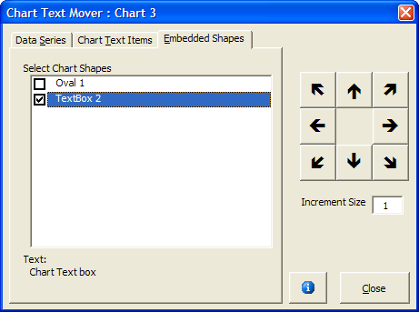 Chart text mover